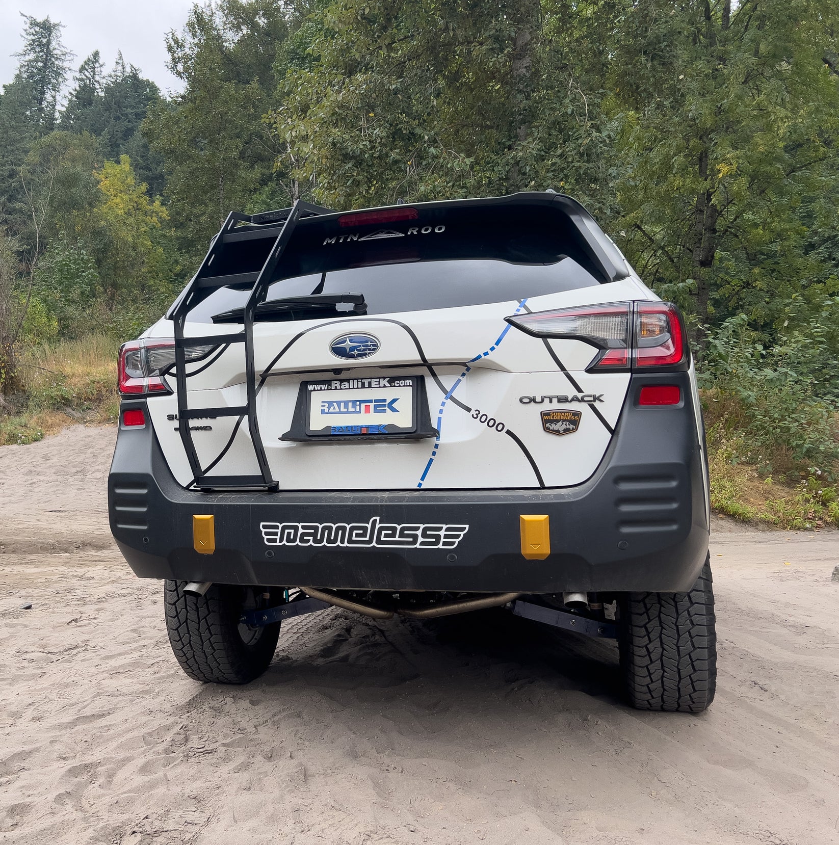 RalliTEK Edition CNC Aluminum Ladder - Fits 2020-2024 Subaru Outback