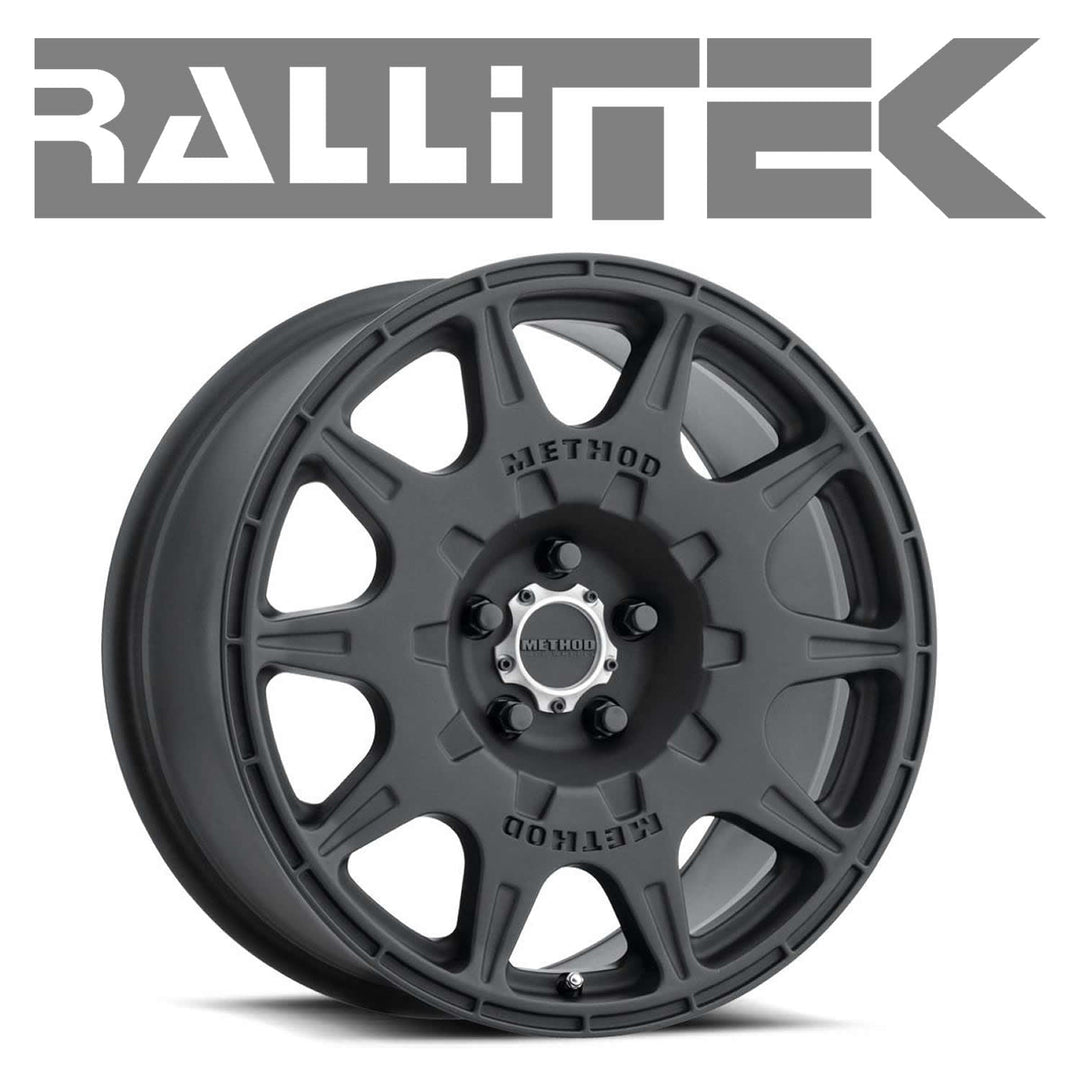 Method MR502 Rally Wheel 17x8.0 5x114.3 +38mm Matte Black – RalliTEK
